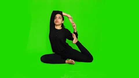 Fitness Girl Green Screen Stock Video Footage | Royalty Free Fitness ...