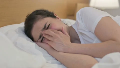 Young Indian Woman Crying while Sleeping... | Stock Video | Pond5