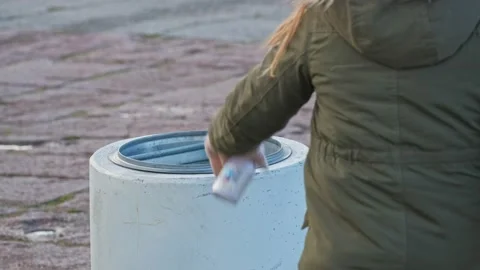 Young Kid Throwing Recyclable Plastic Bo... | Stock Video | Pond5