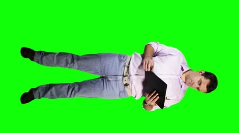 Young Man Checking Documents Full Body G... | Stock Video | Pond5