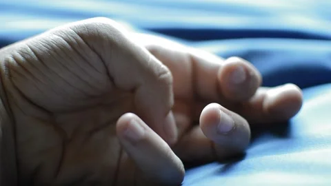 young man with hand's paralysis. handica... | Stock Video | Pond5