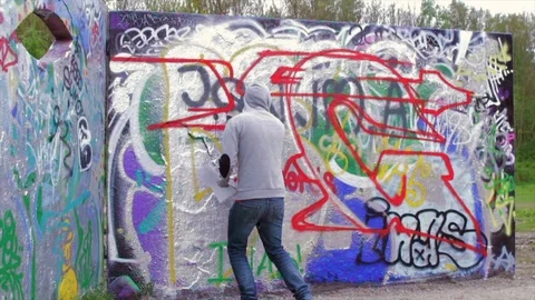 Colorful Graffiti Elements Stock Videos – Royalty-Free HD & 4K Videos