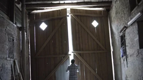 Man Opening Gate Stock Video Footage | Royalty Free Man Opening Gate ...