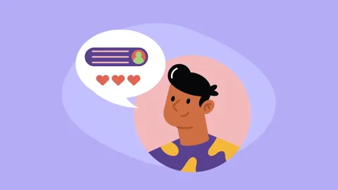 young man profile character animation | Stock Video | Pond5