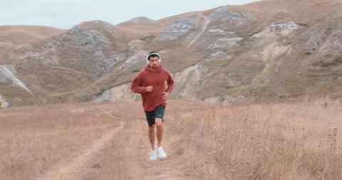 young man running away from problems, ba... | Stock Video | Pond5