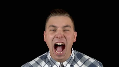 Strong Man Screaming Stock Footage ~ Royalty Free Stock Videos | Pond5