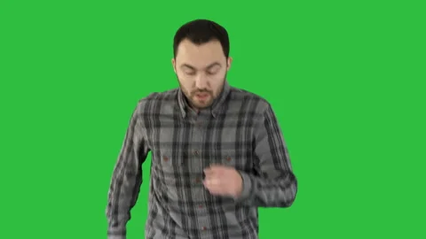 Young man tries to catch up running on a... | Stock Video | Pond5