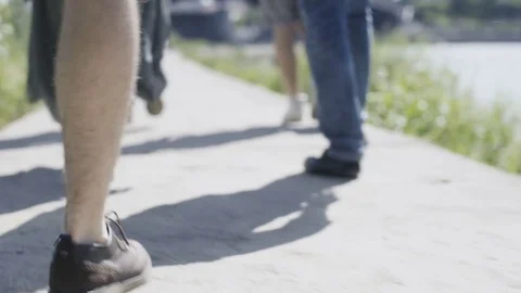 Young Musicians Walking. Only their Legs... | Stock Video | Pond5