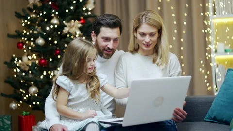 young parents teach their child to use a... | Stock Video | Pond5