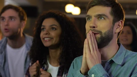 Young people showing yes gesture and cla... | Stock Video | Pond5