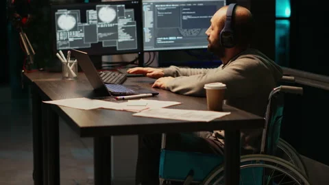 Young programmer typing source code in o... | Stock Video | Pond5