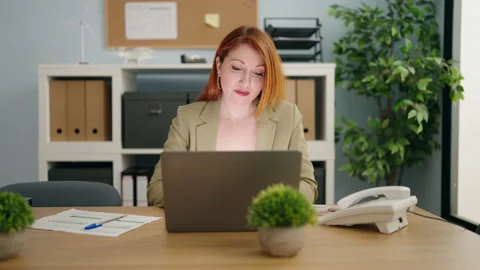 Redhead Office Stock Videos – Royalty-Free HD & 4K Videos | Pond5