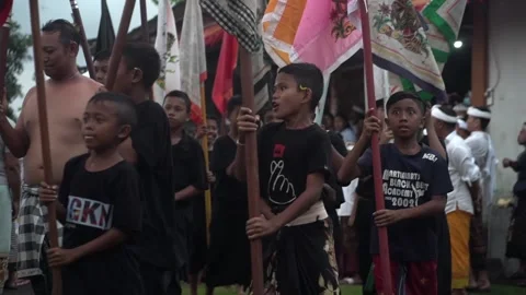 young school Boys walking in a line hold... | Stock Video | Pond5