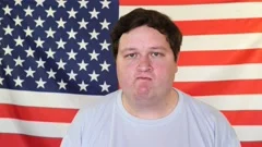 Fat Guy Yawning