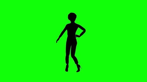 Young Woman Catwalk Silhouette Animation... | Stock Video | Pond5