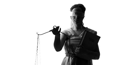 Young woman in costume of Themis in a gr... | Stock Video | Pond5