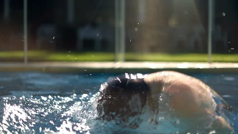 Girl Going Underwater Stock Footage ~ Royalty Free Stock Videos | Pond5