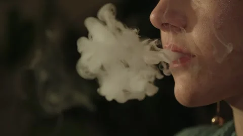 Stylish Woman Vape Stock Video Footage | Royalty Free Stylish Woman ...