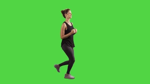 Green Screen Woman Running Stock Videos – Royalty-Free HD & 4K Videos ...