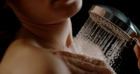 Black Woman Taking Shower Stock Videos – Royalty-Free HD & 4K Videos | Pond5