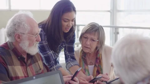 Seniors Technology Stock Footage ~ Royalty Free Stock Videos | Pond5