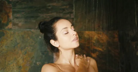 Black Woman Taking Shower Stock Videos – Royalty-Free HD & 4K Videos | Pond5