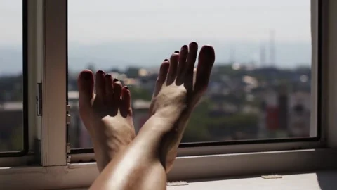 Feet Out Window Stock Video Footage | Royalty Free Feet Out Window ...