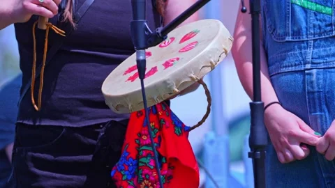 Youth performers singing sad native song... | Stock Video | Pond5