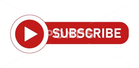 YouTube Channel Subscribe Button Template Design Illustration #232474848