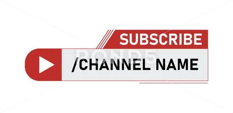 YouTube Channel Subscribe Button Template Design ~ Clip Art #232474859