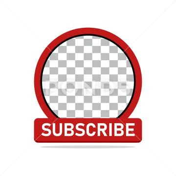 YouTube Channel Subscribe Button Template Design Illustration #232474964