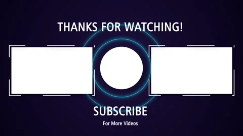 YouTube end card ending screen motion gr... | Stock Video | Pond5