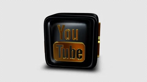 YouTube Logo Icon Cube, Alpha Channel, L... | Stock Video | Pond5