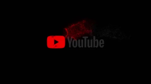 Youtube logo particles animation | Stock Video | Pond5
