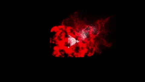 Youtube logo particles animation | Stock Video | Pond5