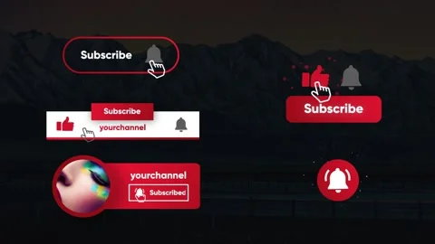 Youtube Subscribe Elements ~ After Effects #158446115