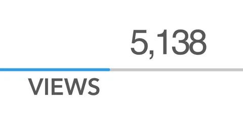 Youtube Views graphics animation, views ... | Stock Video | Pond5
