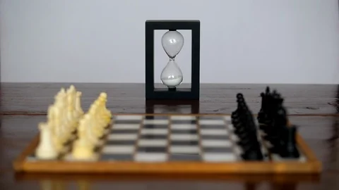 Yuriy Chess pieces. Chess board from har... | Stock Video | Pond5