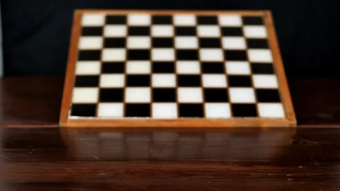 Yuriy Chess pieces. Chess board from har... | Stock Video | Pond5