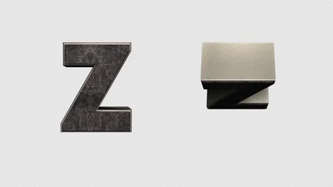 Z Letters 3D Animation Font, 2 Version, ... | Stock Video | Pond5