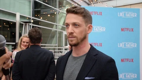 Zach Appelman is interviewed at the prem... | Stock Video | Pond5