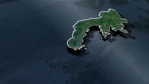 Zamboanga Peninsula - Animation Map | Stock Video | Pond5