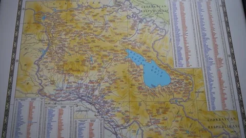 Zangezur - Zengezur map of Azerbaijani H... | Stock Video | Pond5