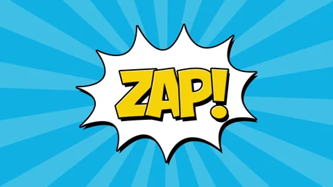 zap Animated comic text. Pop art backgro... | Stock Video | Pond5