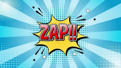 ZAP Comic Retro Text Animation | Stock Video | Pond5