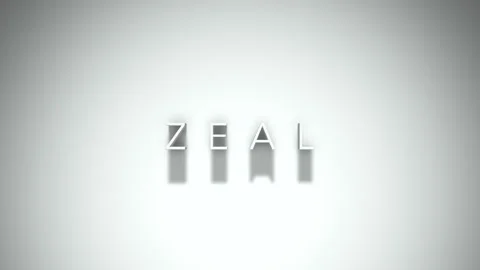 Zeal 3D title animation text with shadow... | Stock Video | Pond5