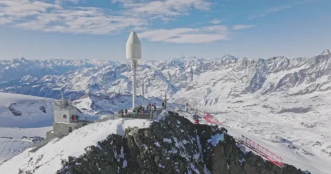 Zermatt Matterhorn Glacier Paradise in W... | Stock Video | Pond5