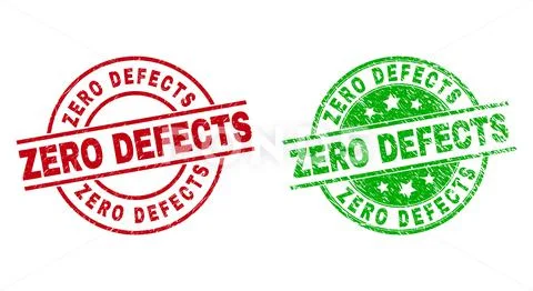ZERO DEFECTS Round Stamps Using Scratched Texture Illustration #149900056
