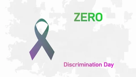 Zero Discrimination Day animated celebra... | Stock Video | Pond5