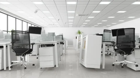Open Space Office Background Stock Video Footage | Royalty Free Open ...